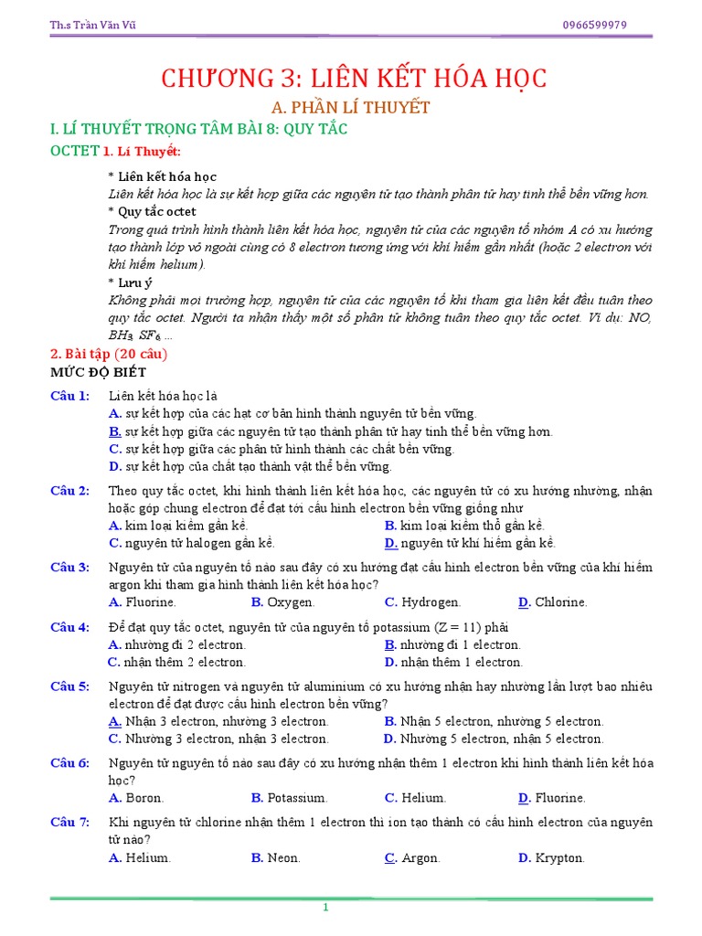 Vu-Bt-Chương 3 - LKHH | PDF