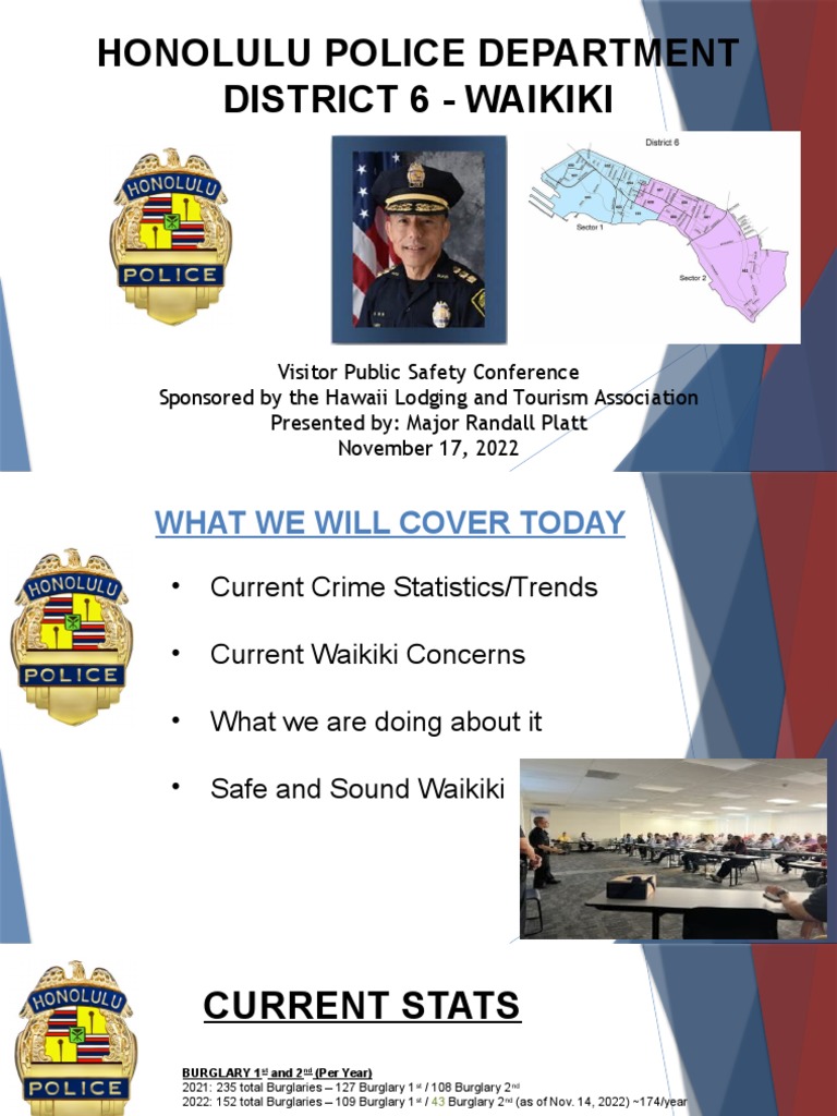 Waikiki Crime Trends and Safety Initiatives | PDF | Burglary | Police