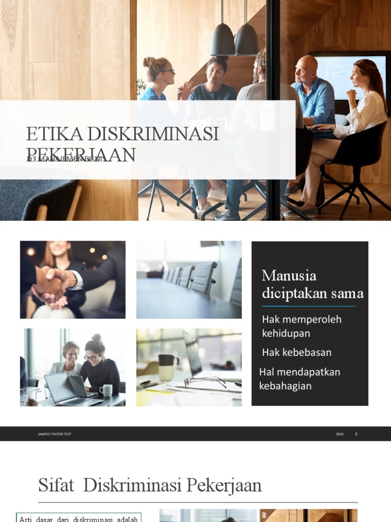 Etika Diskriminasi Pekerjaan Pdf