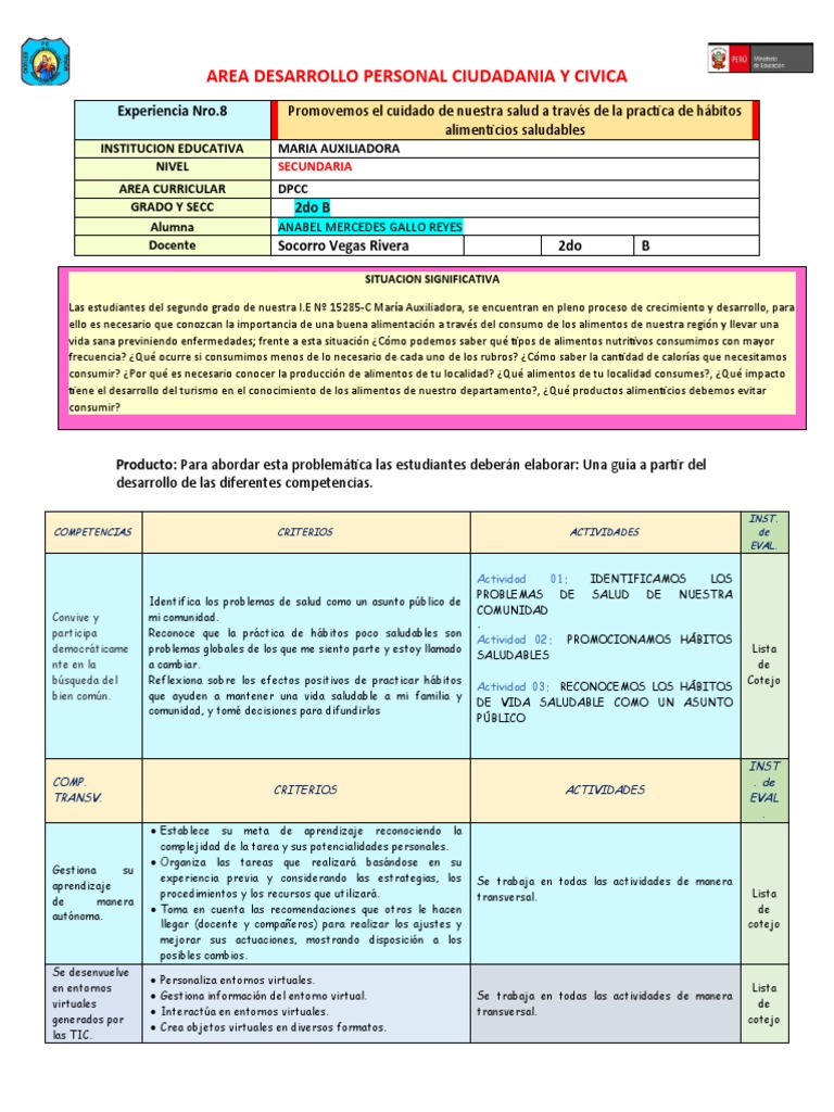 Exp 8 DPCC Tarea de Anabel M.G.R 2do B | PDF