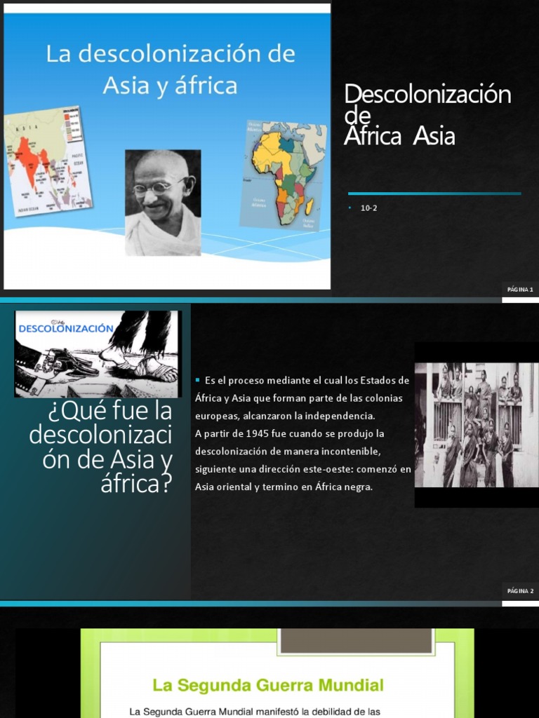 Descolonización de AFRICA Y ASIA | PDF | Descolonización | Indochina Francesa