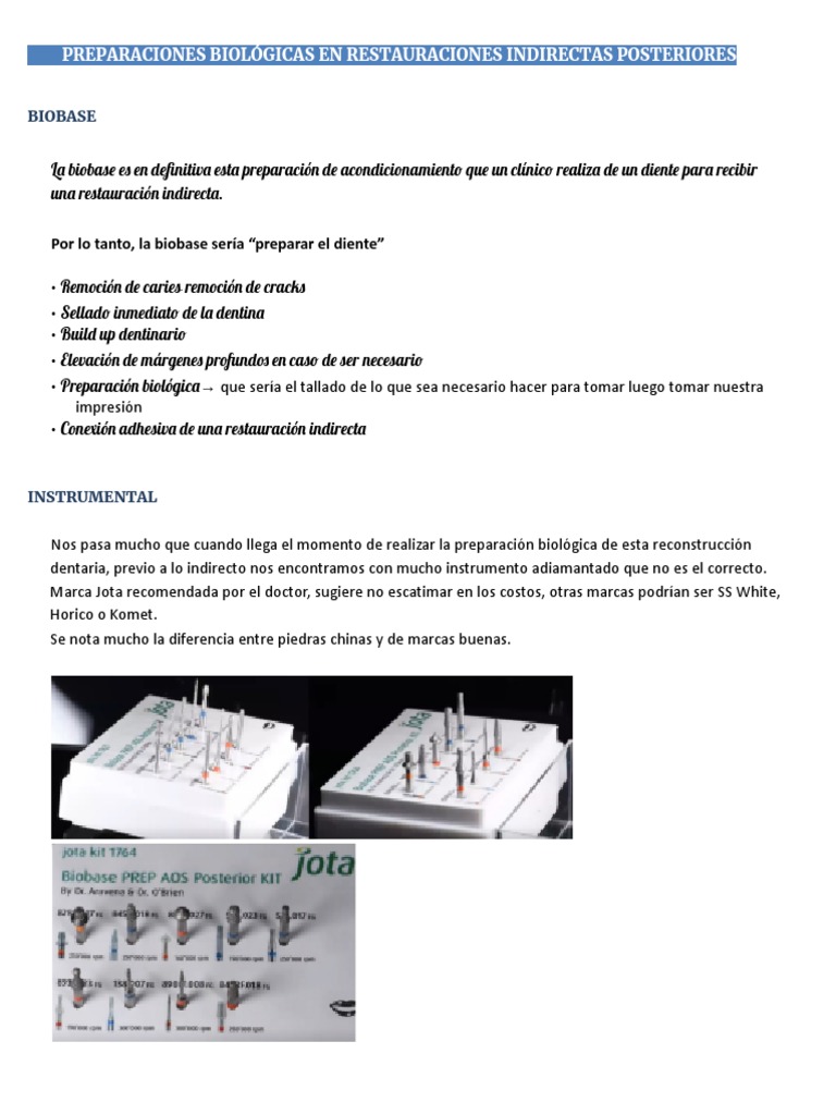Clase 34 PB Restauraciones Posteriores | PDF