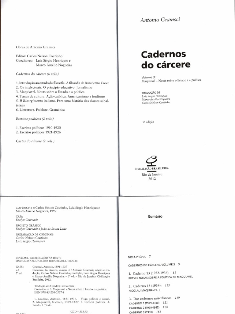 Gramsci Antonio Cadernos Do Cárcere Vol 03 Capítulo 13 Pdf
