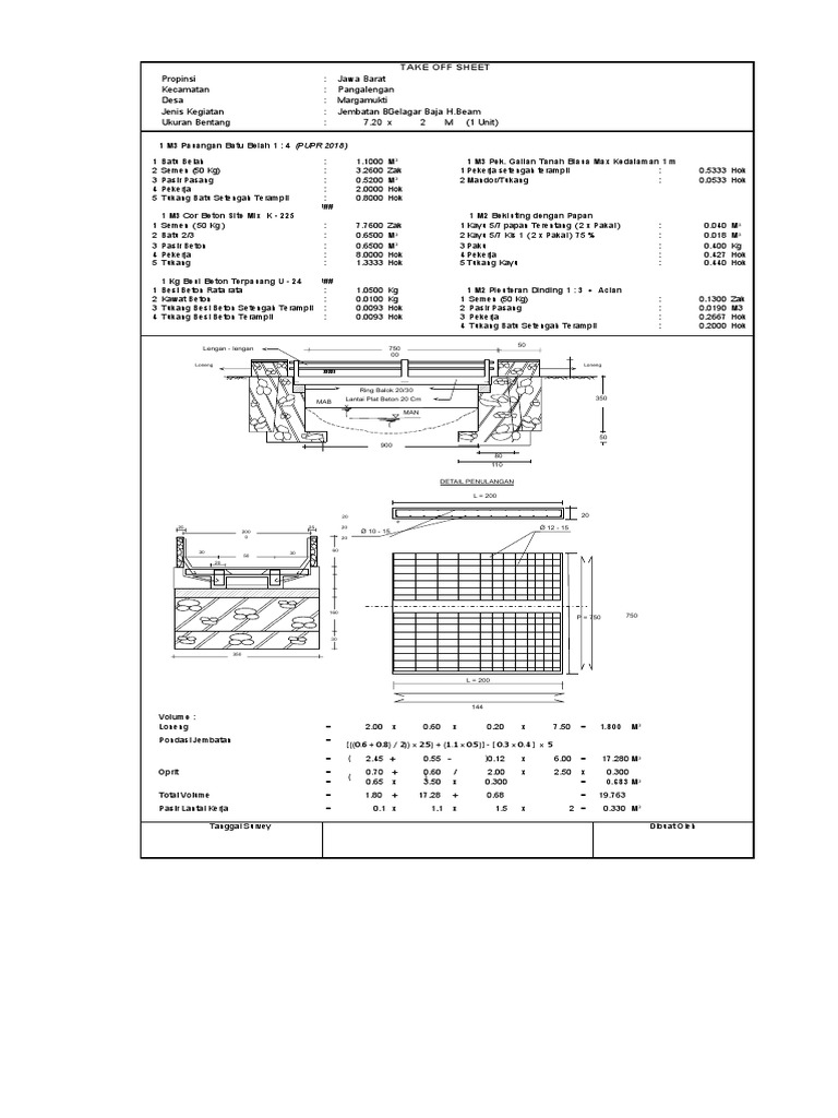 JEMBATAN Gelagar 3,0 X 2,0 DD, 9,785 JT | PDF