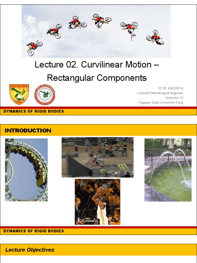 Lecture 2 | PDF | Acceleration | Kinematics