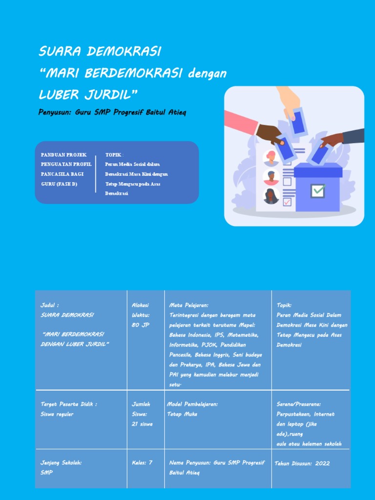 Modul Project Suara Demokrasi SMP Pba | PDF