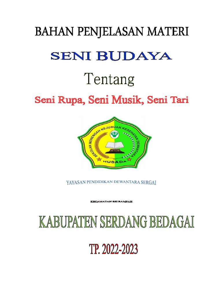 Cover Materi Seni Budaya | PDF