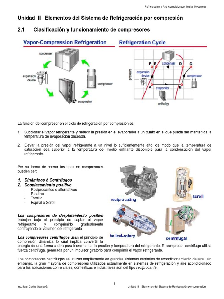 Unidad II Elementos Del Sist. de Refrig. Por Compresion | PDF | Refrigeración | Presión
