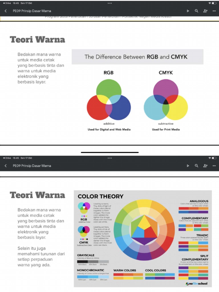 Prinsip Dasar Warna | PDF