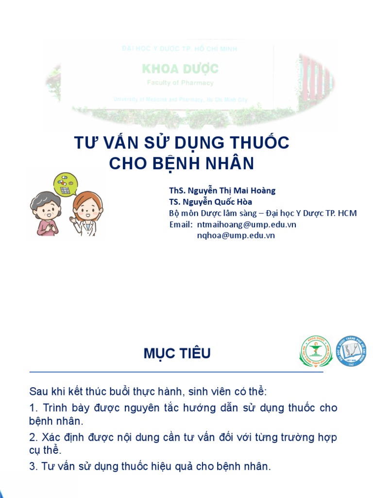 Tu Van Su Dung Thuoc Cho Nguoi Benh-QH | PDF