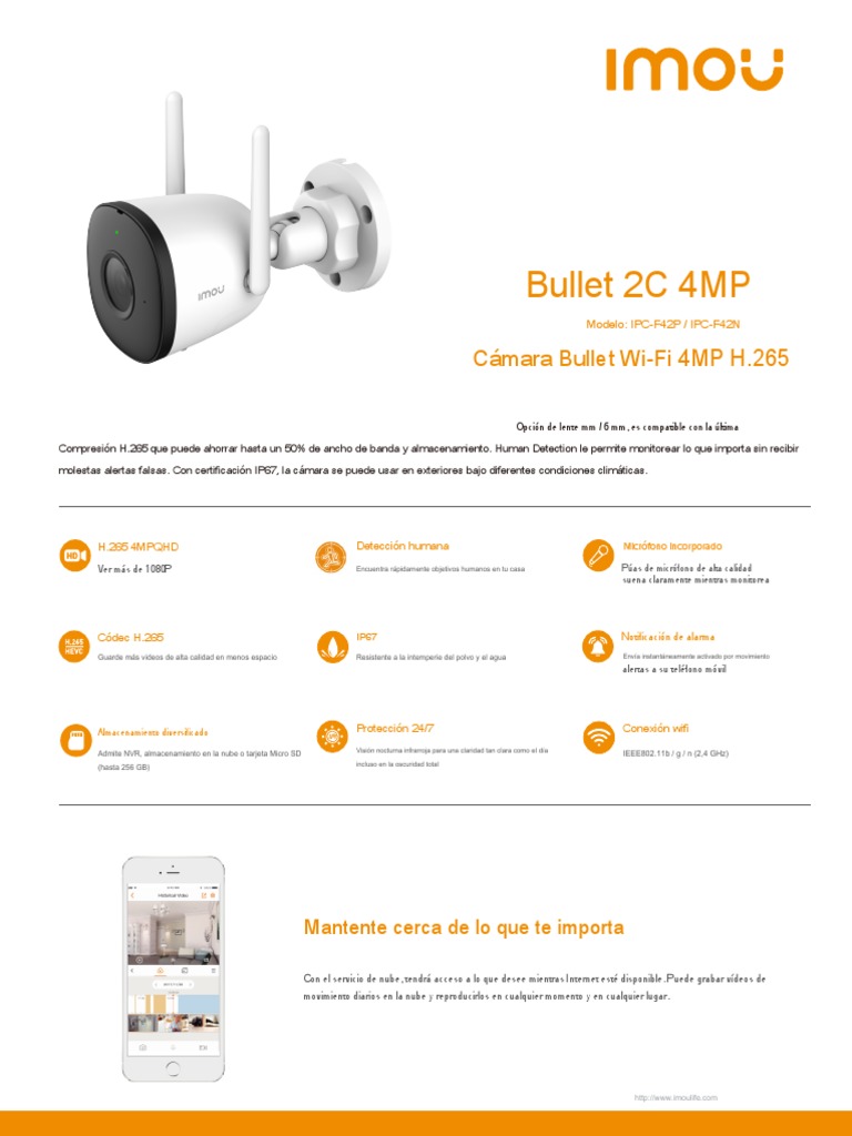 BULLET 2C 4MP F42N Español | PDF | Informática | Electrónica