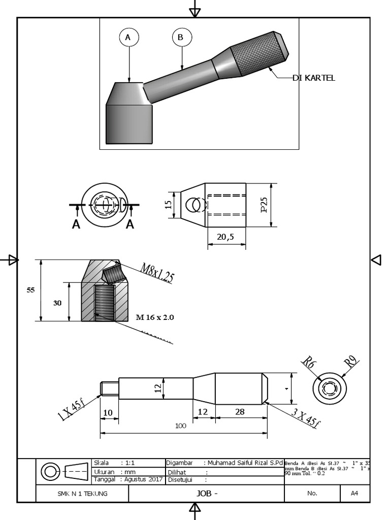 Jobsheet Toolpost for CNC Machining | PDF