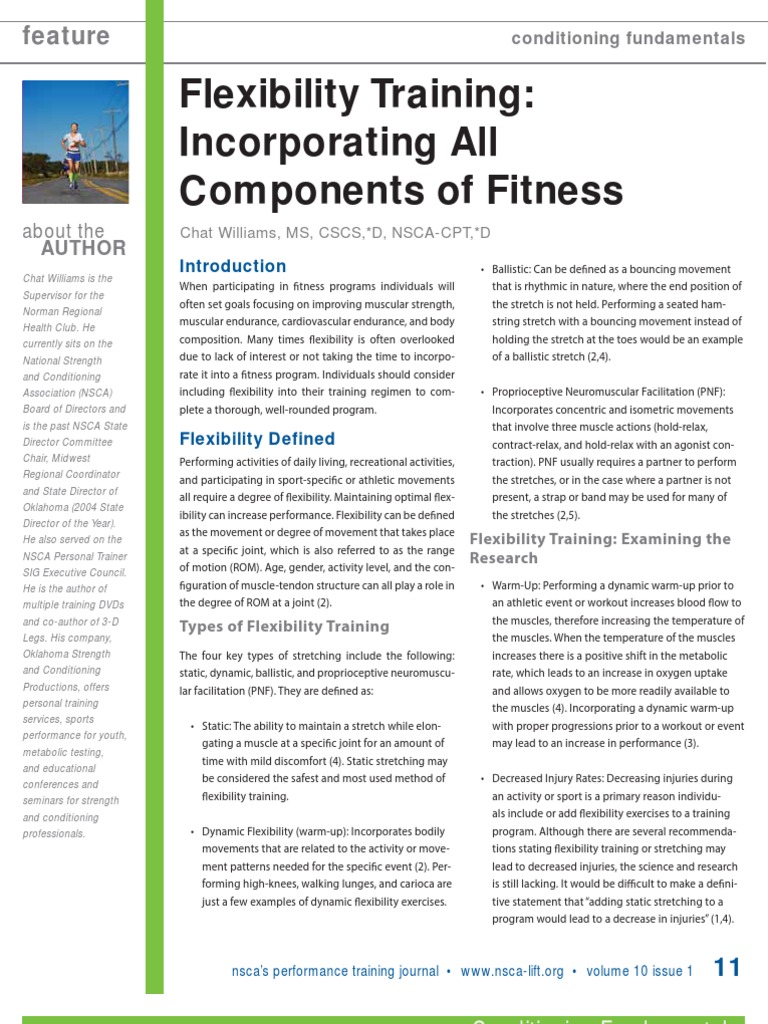 Flexibilty Training | PDF