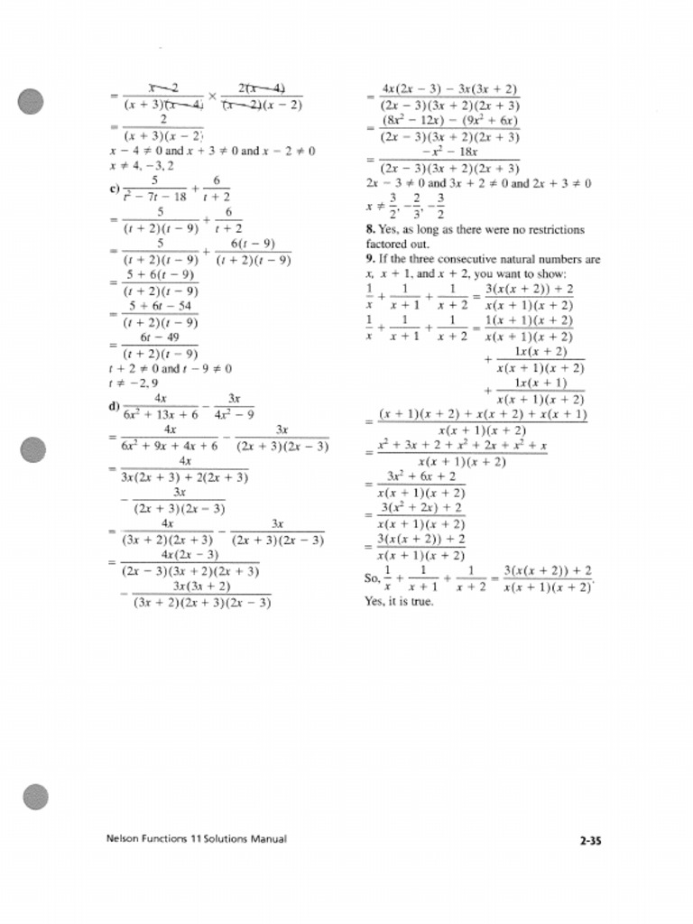 Class 11 Functions Class Notes | PDF