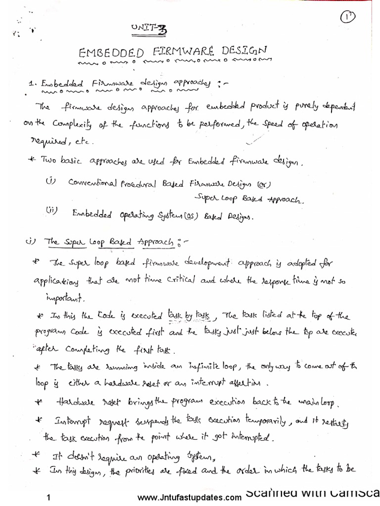 Embedded Systems R16 - UNIT-3 | PDF