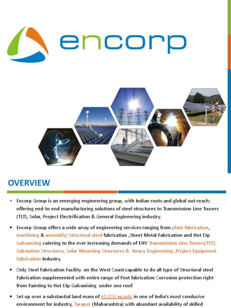 Encorp Profile Group Sept'22 | PDF | Metal Fabrication | Electric Power ...