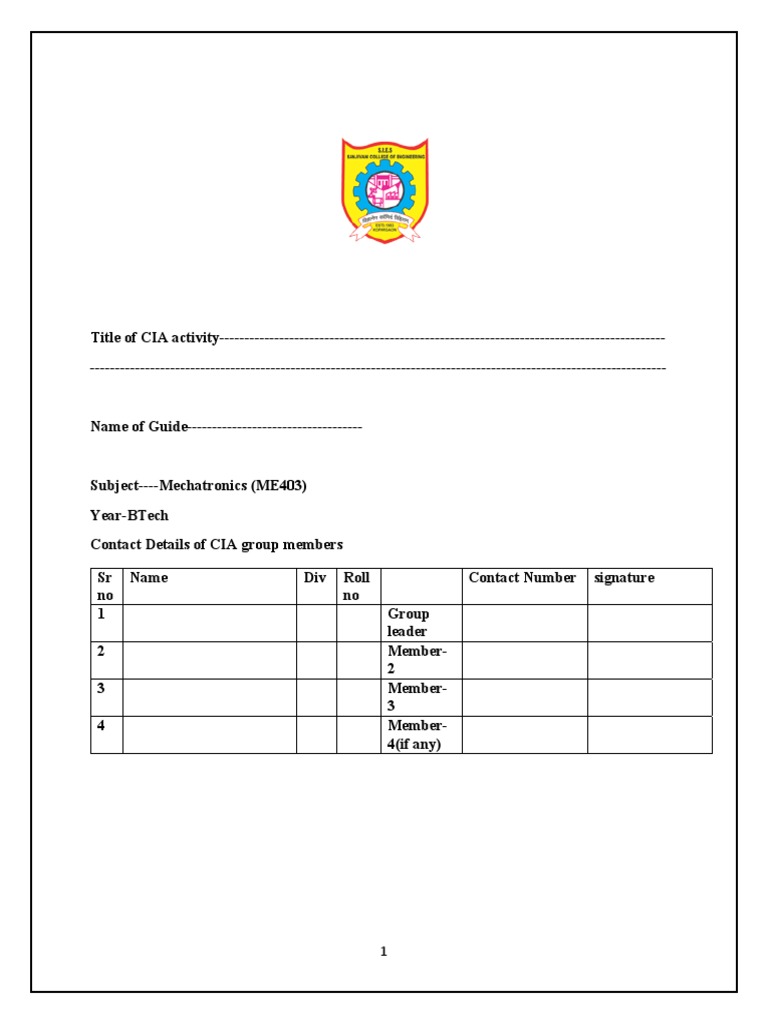 CIA Student Record Book | PDF CIA Student Record Book | PDF