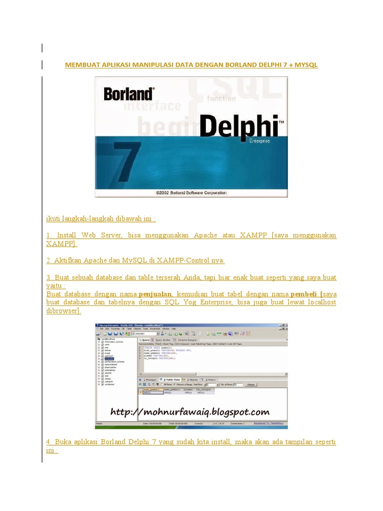 Praktek 2 Delphi 7 | PDF