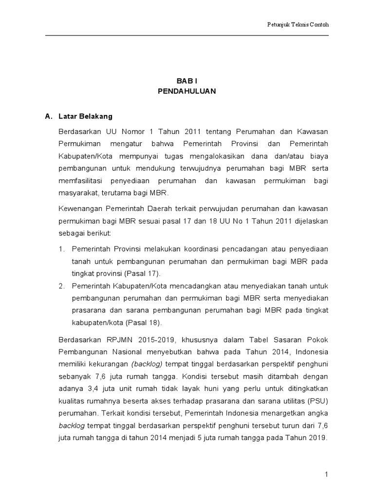 Contoh Juknis | PDF