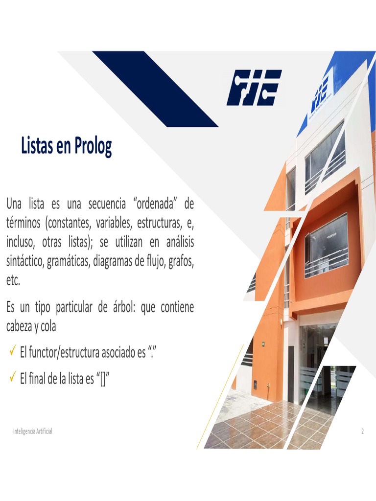 Programación Lógica Listas Prolog | PDF | Programación de computadoras | Desarrollo de software