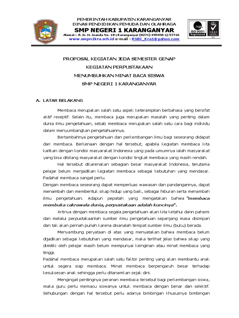 Proposal Perpustakaan | PDF