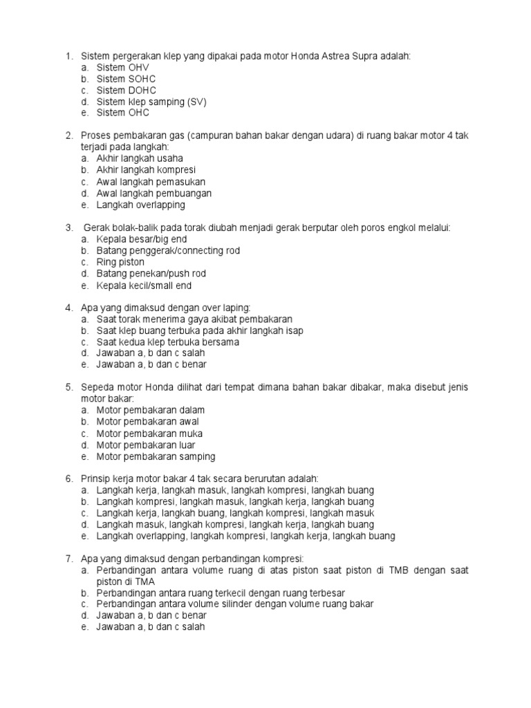 Latihan Soal PMKR Kelas Xii | PDF