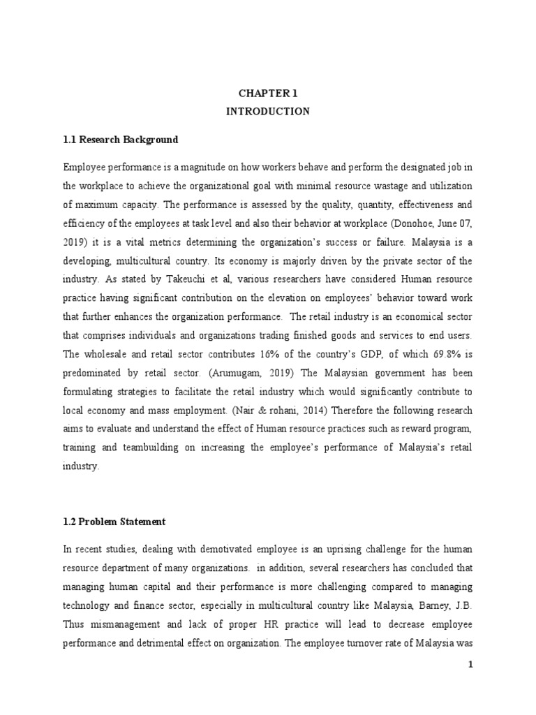 Thesis On Employee Retention | PDF