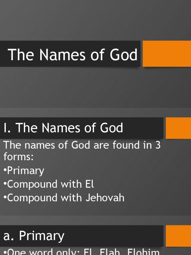 The Names of God | PDF