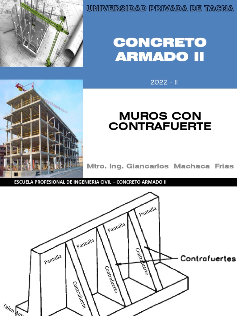 Clase 10 Muro Con Contrafuerte | PDF