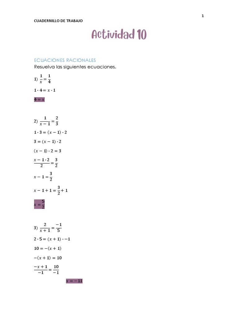Tarea 1.10 Matematicas | PDF Tarea 1.10 Matematicas | PDF