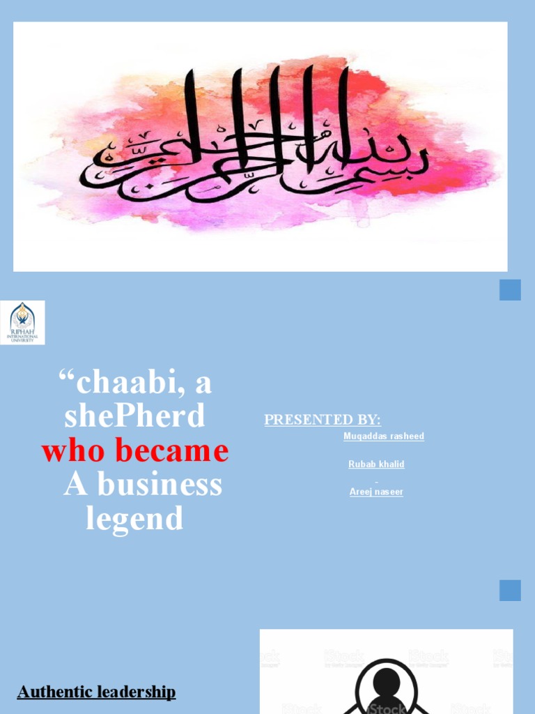 Chaabi Presentation Group 7 | PDF | Leadership | Behavioural Sciences