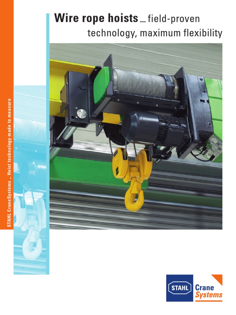 Industrial Wire Rope Hoists Guide | PDF