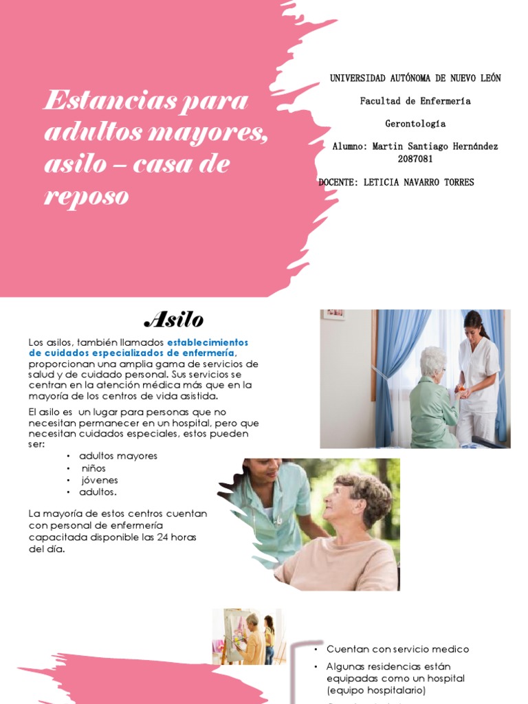 Estancias para Adultos Mayores, Asilo - Casa de Reposo | PDF | Vejez | Hospital