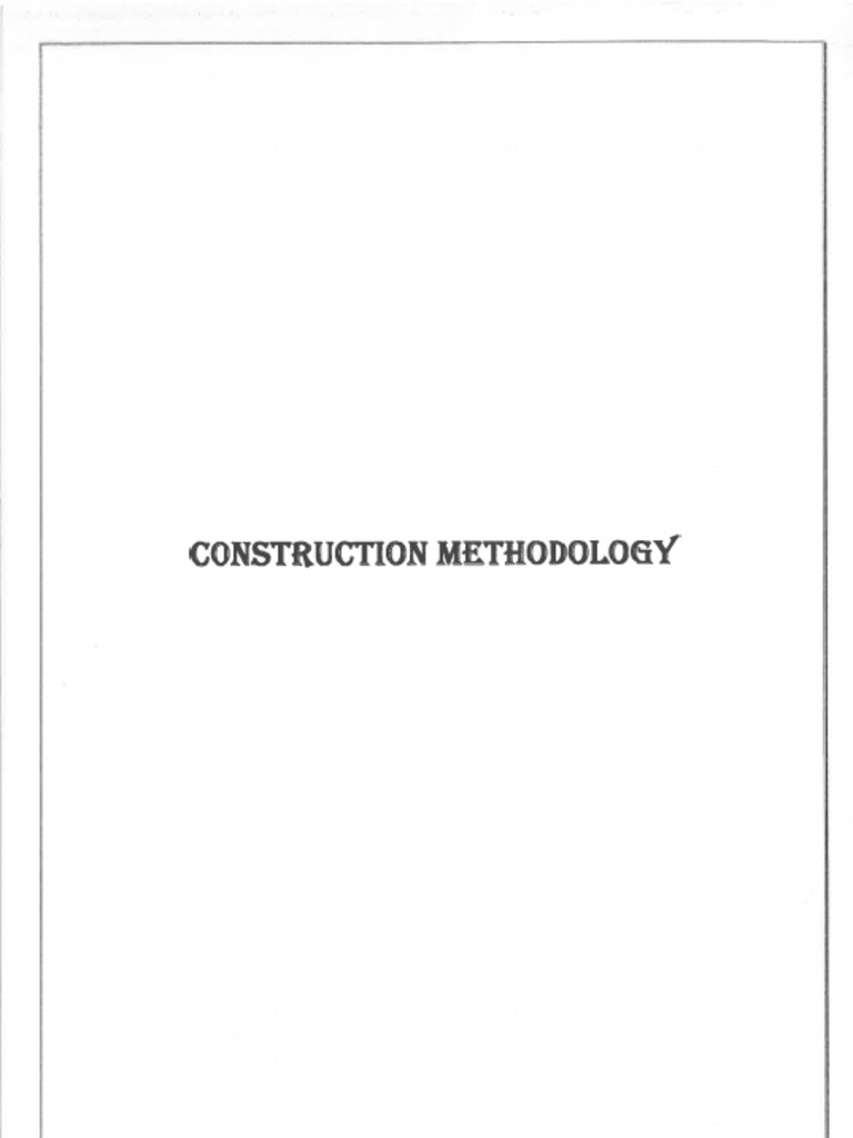 25.construction Methodology | PDF