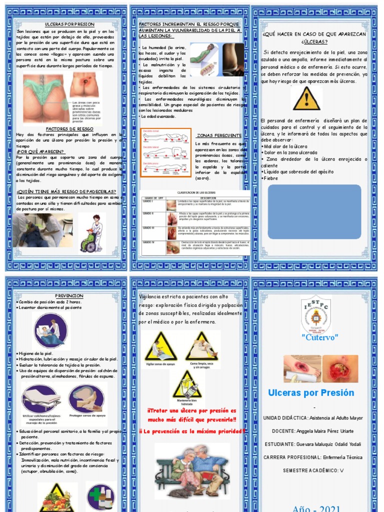 Triptico-Ulceras Por Precion UPP | PDF