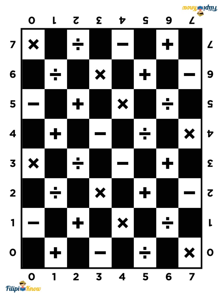 Printable Damath Board | PDF