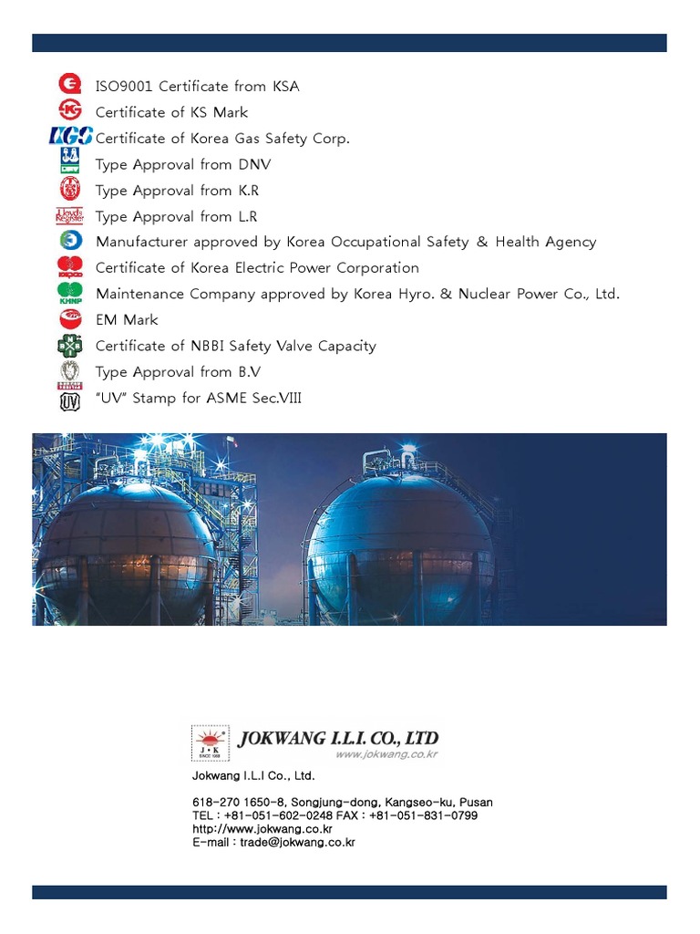 Jokwang ILI Catalogue | PDF