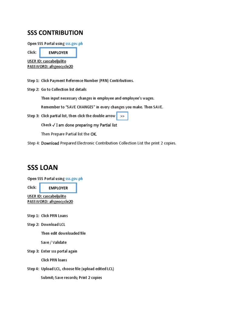 SSS Contribution | PDF