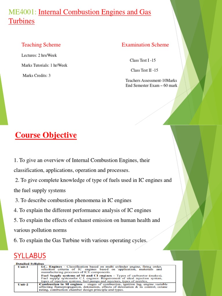 Analysis of Internal Combustion Engines: A Focus on Engine Components ...