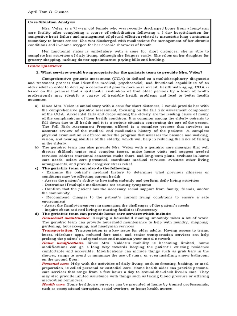 MCHNLEC Case Analysis Adulthood | PDF