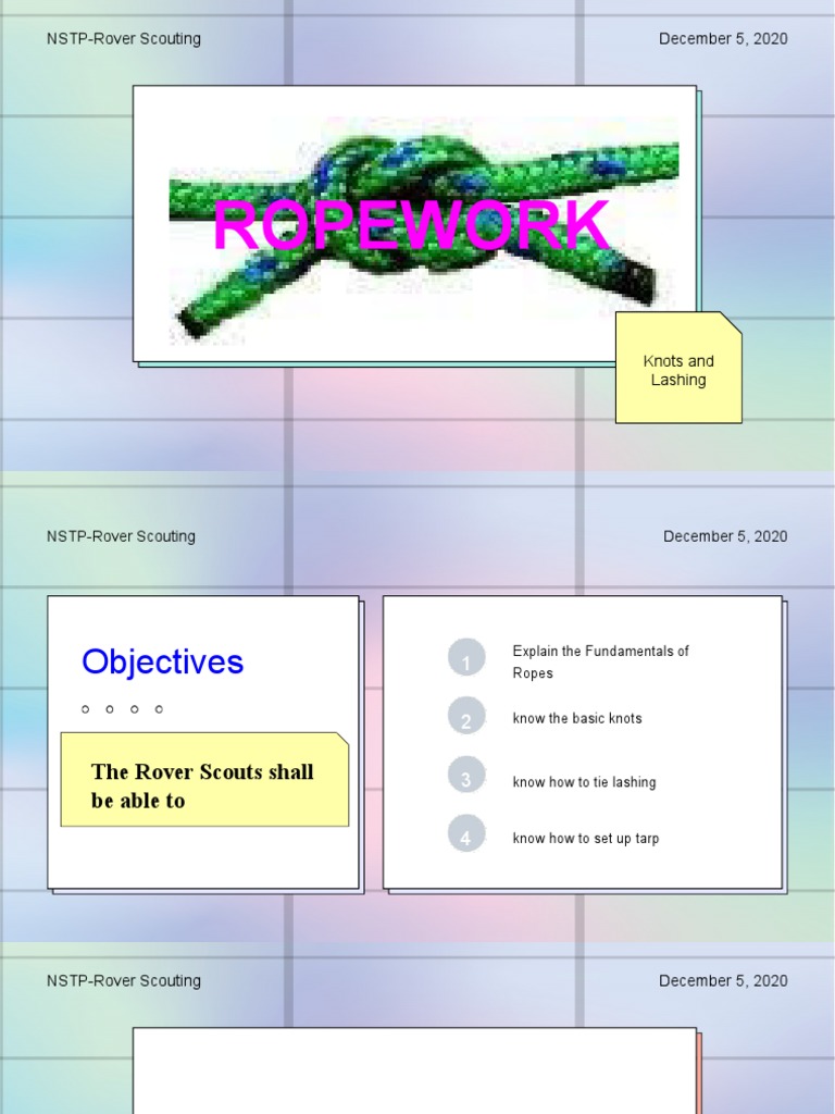 NSTP Rover Scouting | PDF | Knot | Rope