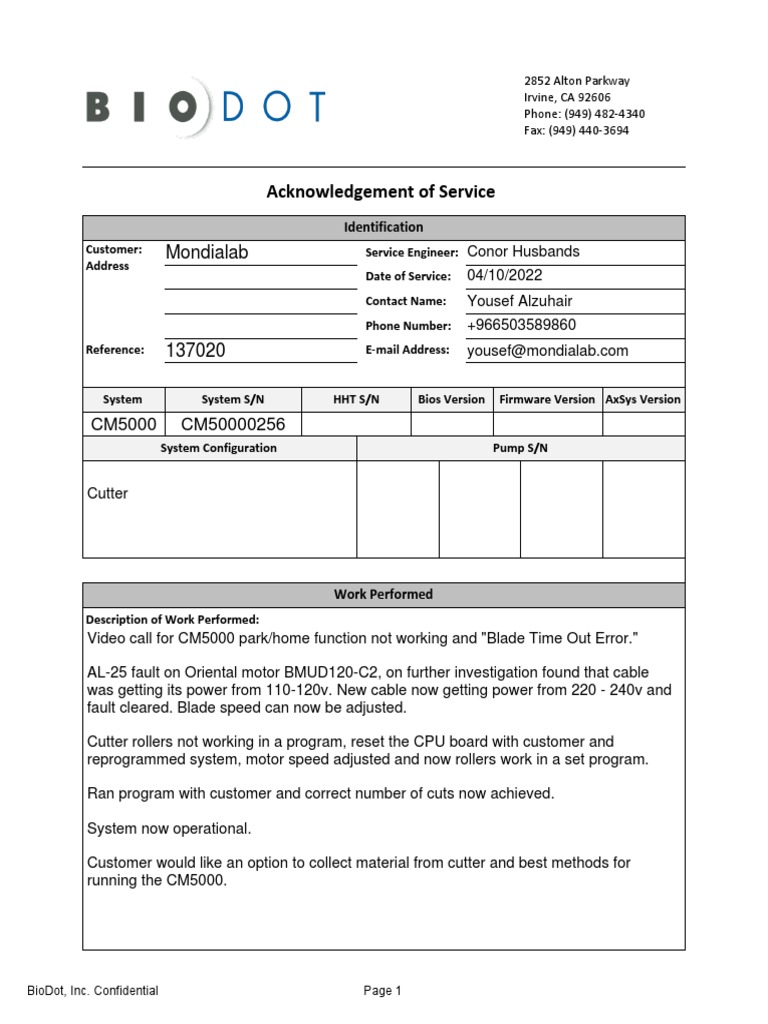 CM50000256 Acknowledgement of Service 2022.10.04 | PDF
