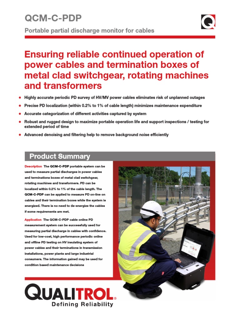 Portable Partial Discharge Monitor For Cables | PDF
