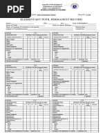School Form 10 SF10 Learner's Permanent Academic Record For Elementary ...