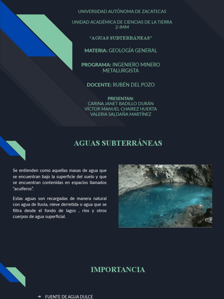 Aguas Subterráneas | PDF | Agua subterránea | Agua