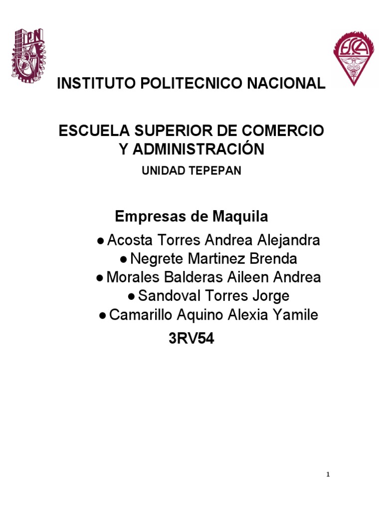 MAQUILA | PDF | México | Business