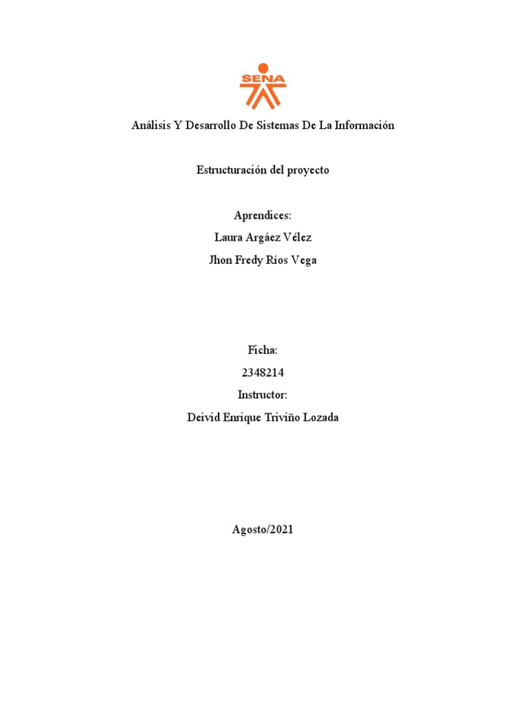 Estructuracion de Proyecto | PDF | Software | Tecnologías de la información
