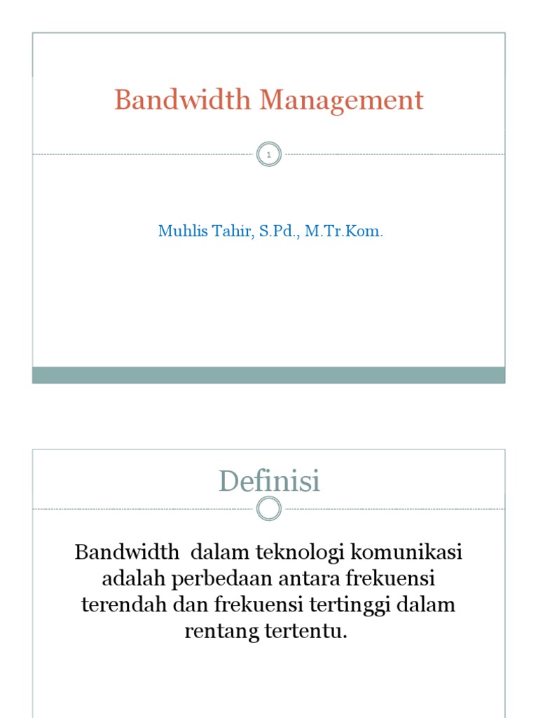 6.7 Management Bandwidth | PDF