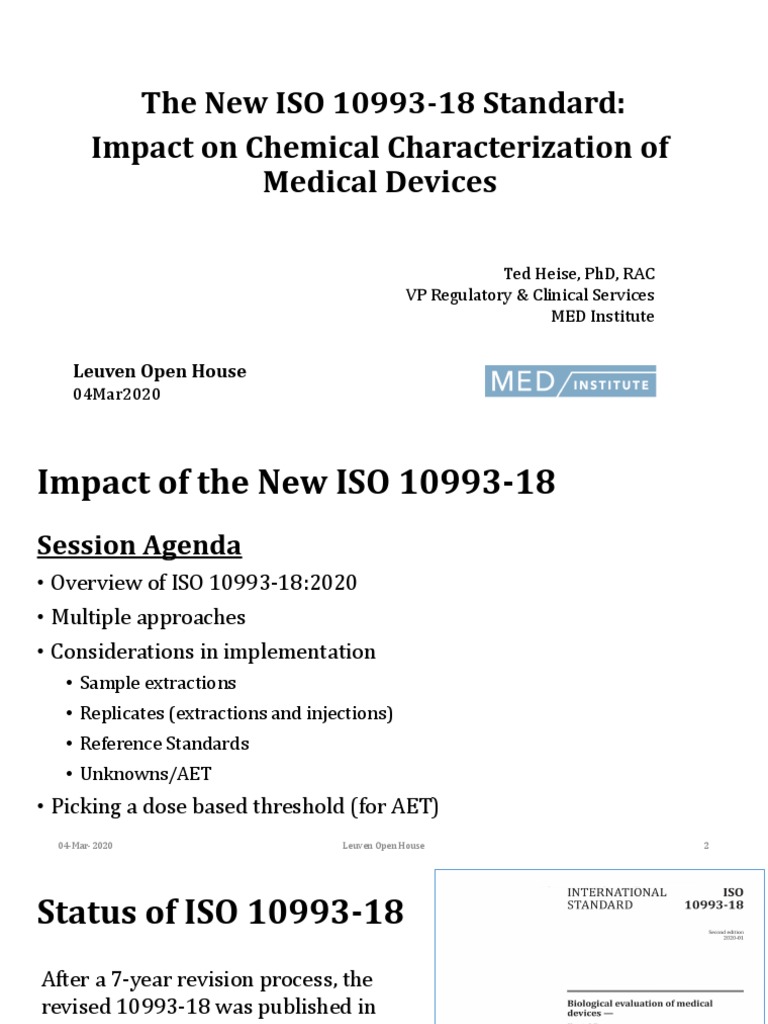 The-New-ISO-10993-18-Standard_Ted-Heise | PDF | Gas Chromatography–Mass ...