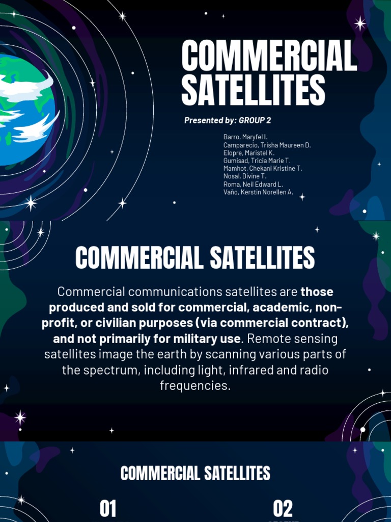 Commercial Satellites Final | PDF | Satellite | Satellite Imagery